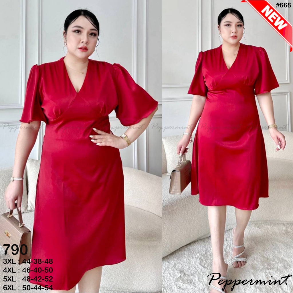 เสื้อผ้าสาวอวบ ชุดออกงานสวยๆ ชุดสาวอวบ ชุดไปงานแต่ง มีไซส์ 44-50 นิ้ว Peppermint_PlusSize (668 ...