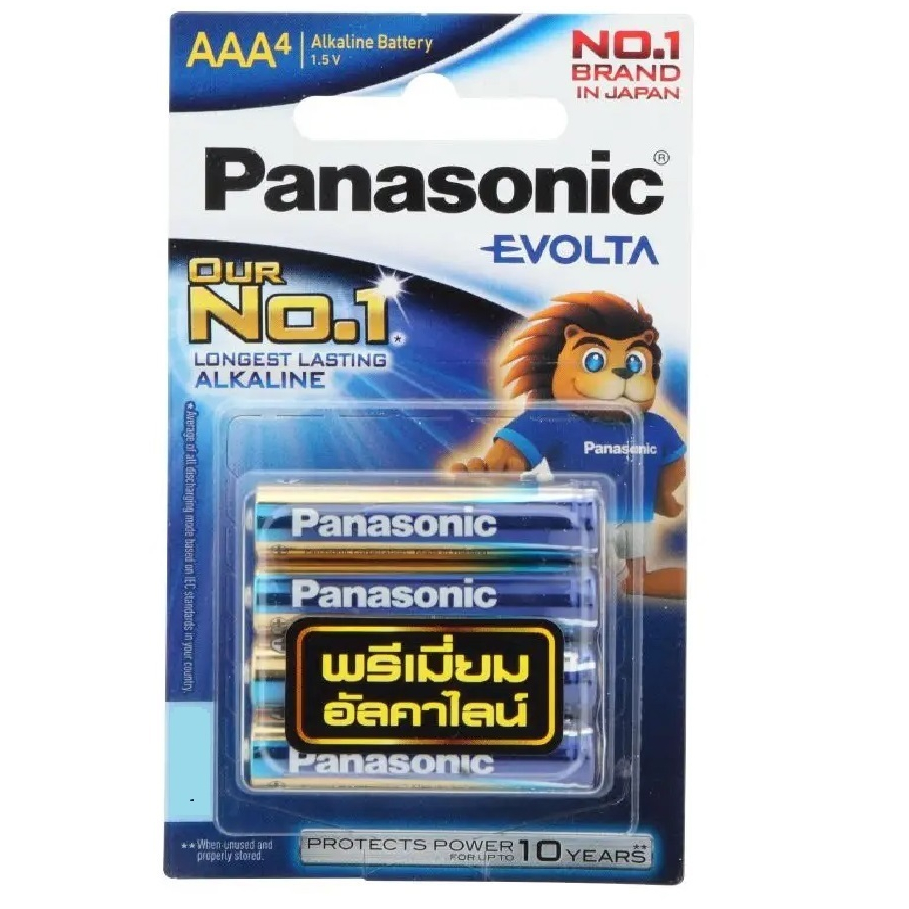 แท้ 100% Panasonic EVOLTA AA/AAA Premium Alkaline Battery ถ่านอัลคาไลน์ พานาโซนิค อีโวลต้า 1.5v ...