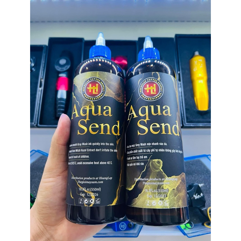 Aqua Send 18.3FL.oz (550ml) มิกซ์เงา ตัวช่วยในการทำเงา สีแตกตัวได้ดี ...