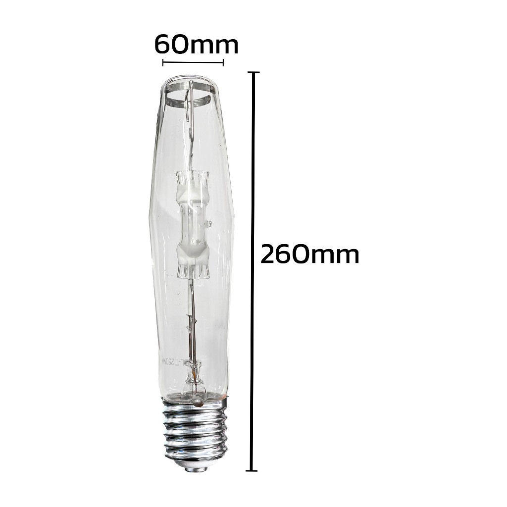 BEC หลอดเมทัล ทรงกระบอก 250W 400W ขั้ว E40 ผ่านบัลลาส รุ่น GL-T250W ...