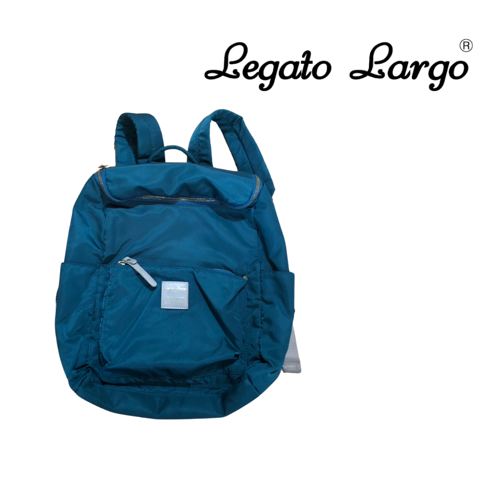 Legato Largo Backpack - กระเป๋าเป้สะพายสีเขียวครามของ Anello รุ่น เลอกา ...
