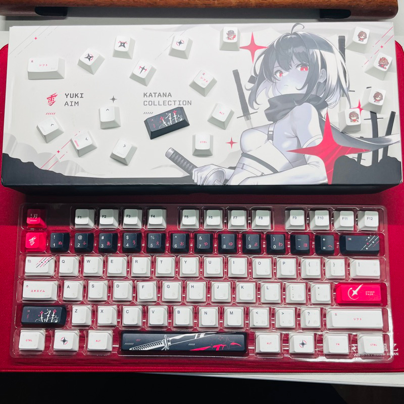 (พร้อมส่งในไทย) Yuki aim katana Keycap คีย์เเคป (Yuki aim polar65 ...