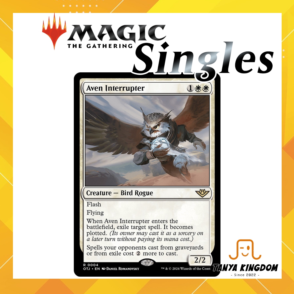 Aven Interrupter (RARE) Magic the Gathering MTG Single OTJ Outlaws of ...