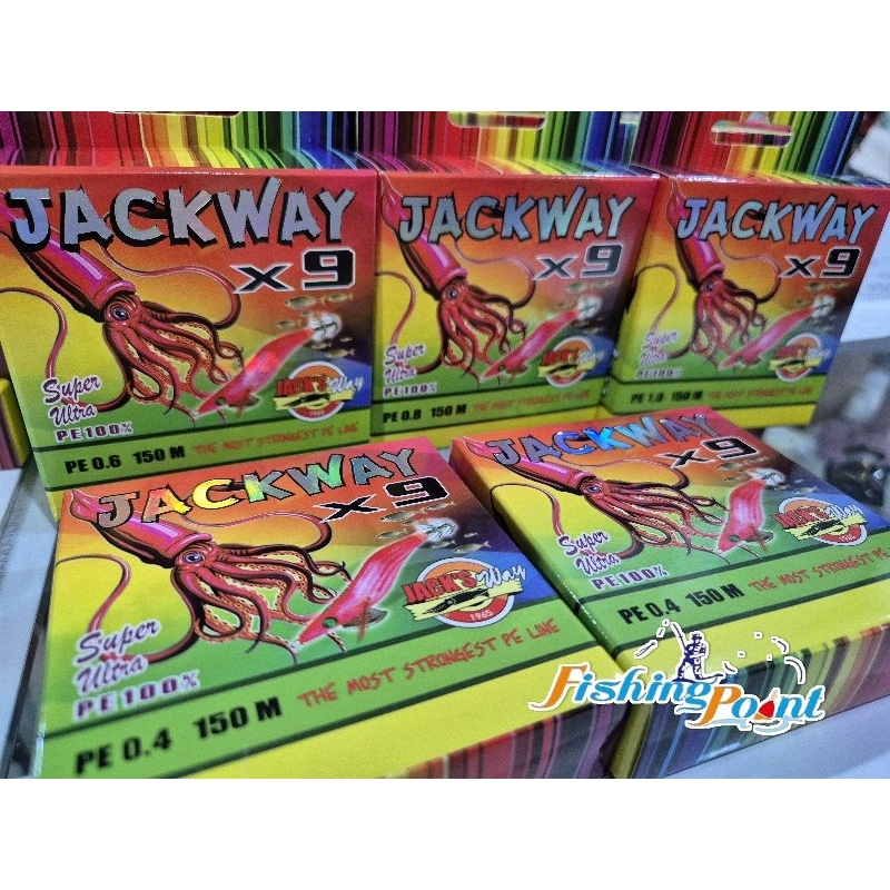 สาย PE Jackway X9 ยาว 150 เมตร (multicolor) | Shopee Thailand