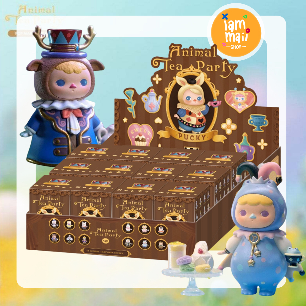 [ยกกล่อง] Pucky Animal Tea party Series พร้อมส่ง กล่องสุ่ม | Shopee ...