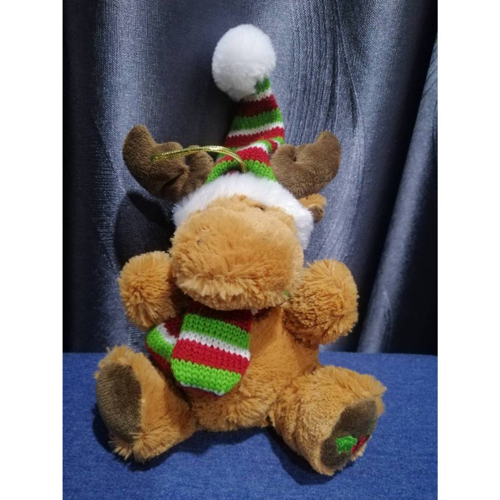 พวงกุญแจกวางมูส ป้ายผ้า Hugfun International Los Angerles สภาพดีมาก ...