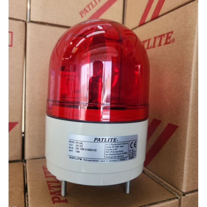 RH-12L PATLITE WARNING LIGHT 12VDC RED | Shopee Thailand