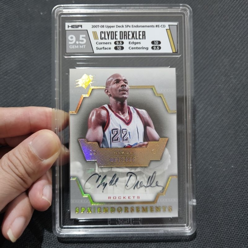 2007-08 Upper Deck Clyde Drexler spx endorsements auto mint 10 | Shopee Thailand