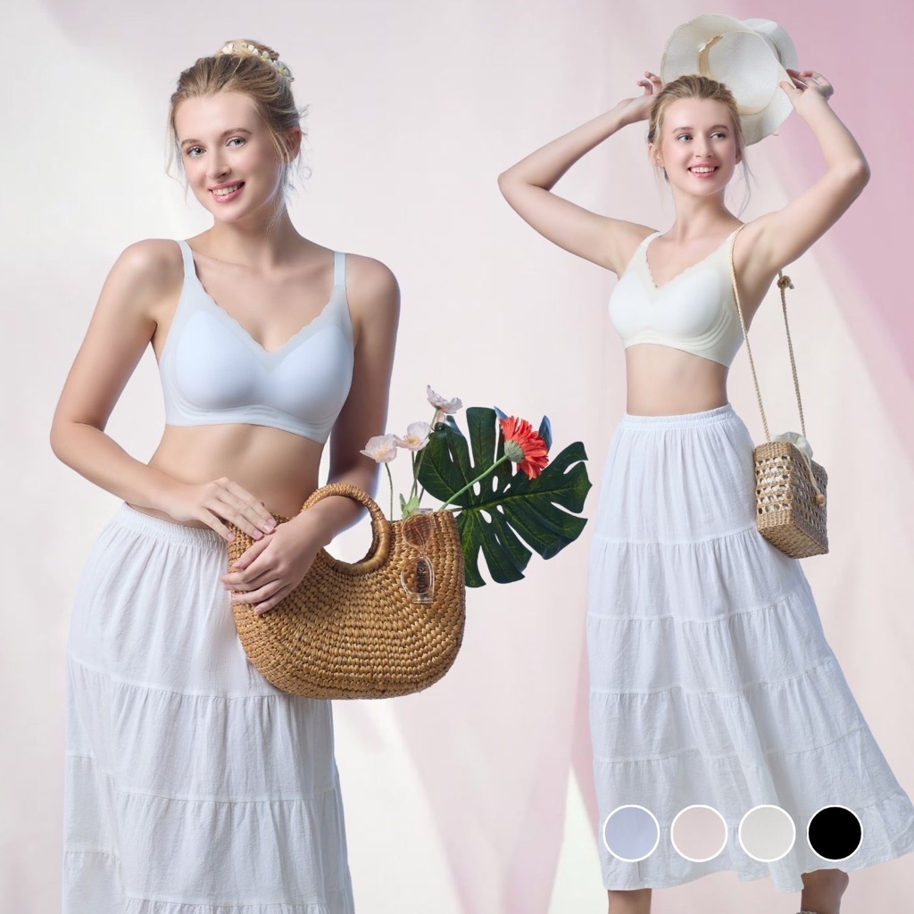 FS CHERILON เชอรีล่อน Airy Bra บราไร้โครง เสื้อใน บรา ไร้ขอบ เนื้อบางใส เย็น ใส่สบาย ดูแลถนอมผิว ...