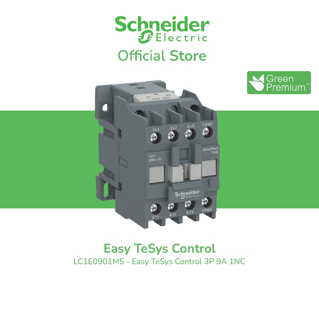 Schneider Electric Contactor,รุ่น EasyPact TVS,3P(3NO),AC-3,