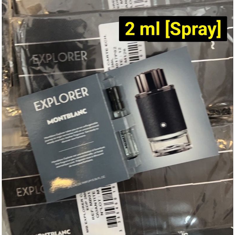 น้ำหอมหลอดทดลองMont Blanc Explorer EDP. Men 2 ml [Spray] | Shopee Thailand