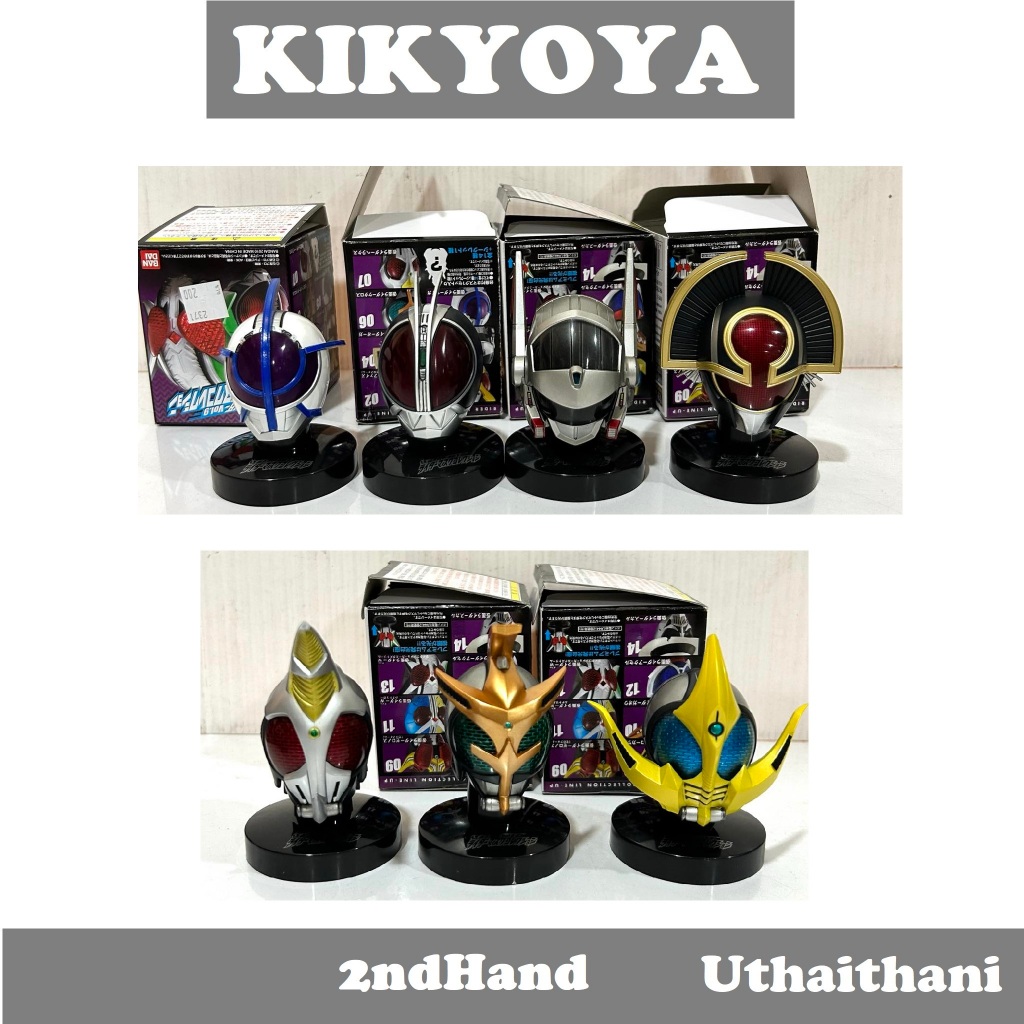 มือสอง ตามภาพ สภาพดี mask collection 1/6 rider faiz axel autovajin orga ...