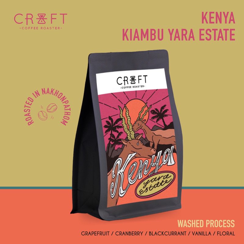 CRAFT COFFEE ROASTER เมล็ดกาแฟ KENYA KIAMBU YARA ESTATE PB TOP 200G. | Shopee Thailand