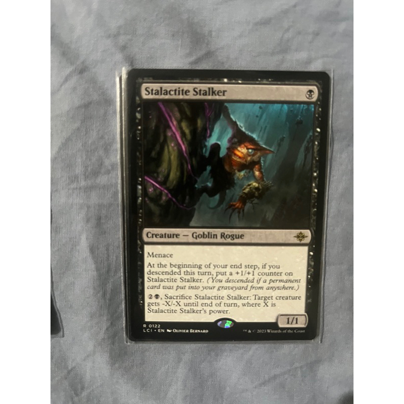 การ์ด MTG Stalactite Stalker Black Magic the Gathering EDH รุ่น LCI ...