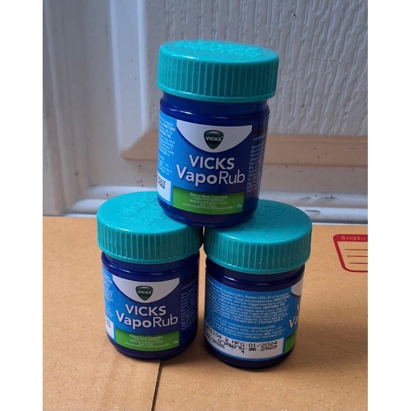 Vicks VapoRub วิคส์ วาโปรับ ขนาด25G(ของแท้) หมดอายุ12/2026 | Shopee ...