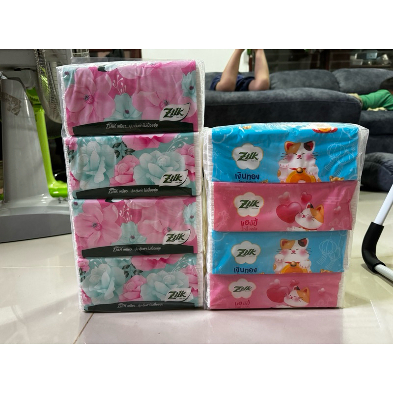 กระดาษทิชชู่ ซิลค์ zilk ซอฟท์แพค หนา2ชั้น 1แพ๊กมี4ห่อ ห่อละ175แผ่น/แพ็ก4ห่อ ห่อละ 195แผ่น ...