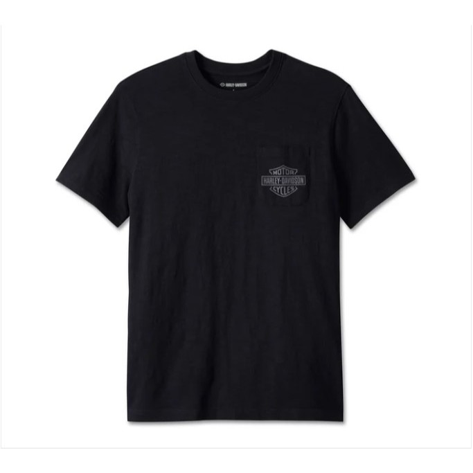 เสื้อยืด Men's Bar & Shield 3D Pocket Tee - Black Beauty 96063-24VM ...
