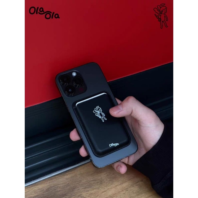 Ola olal Angel Magsafe | ซองใส่บัตรแม่เหล็กหนัง PU กระเป๋าใส่บัตร ...