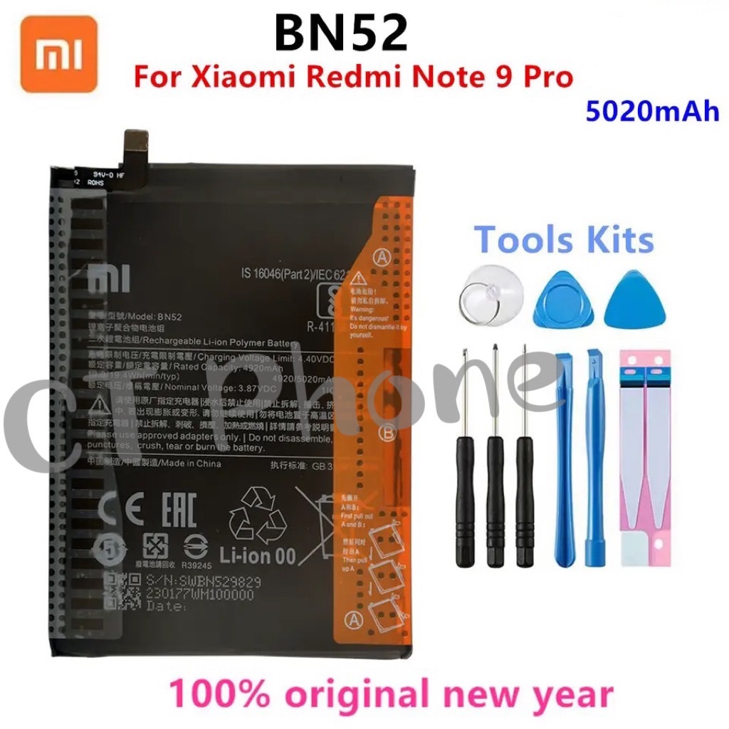 แบตเตอรี แท้ Xiaomi Redmi Note9 Pro 5020mAh BN52 รับประกัน3เดือน ...