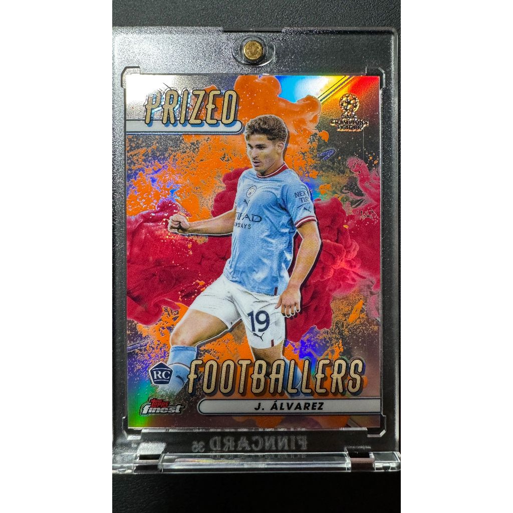 การ์ดนักฟุตบอล 2022-23 Topps Finest UEFA JULIAN ALVAREZ Prized ...