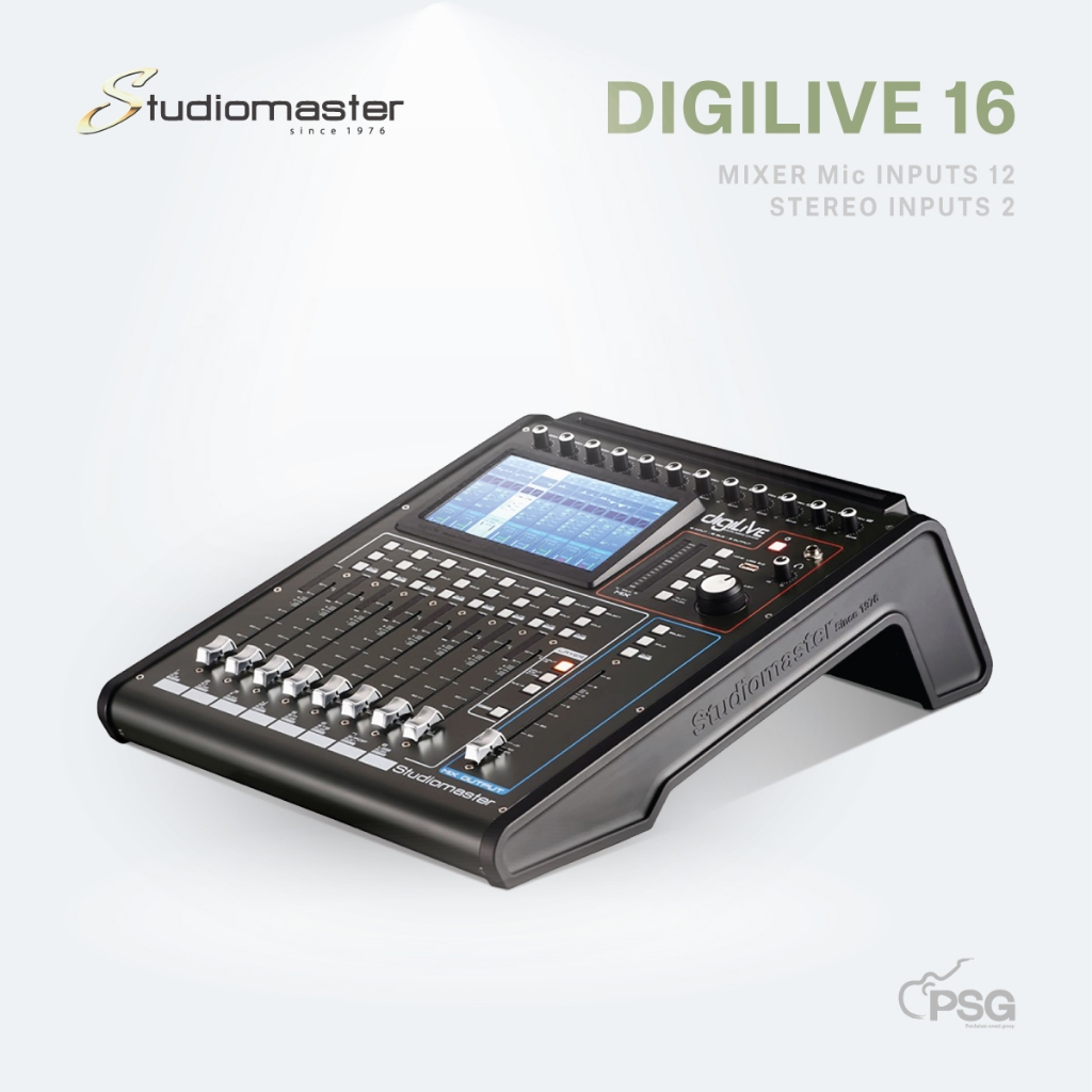 STUDIOMASTER : DIGILIVE 16 MIXER Mic Inputs: 12 Stereo Inputs: 2 ...
