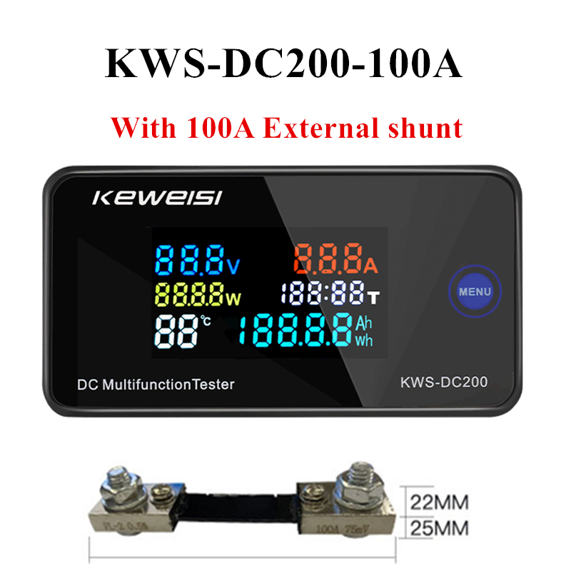 KWS-DC200 โวลต์มิเตอร์แบบดิจิตอล แอมมิเตอร์ ดีซีมิเตอร์ DC 0-200V ...
