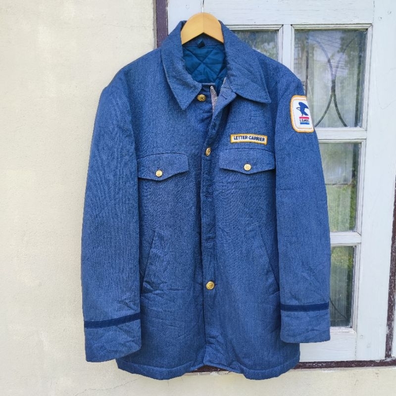 เสื้อแจ็คเก็ตวินเทจ 70s USPS Letter Carrier Jacket US Mail Postal ...