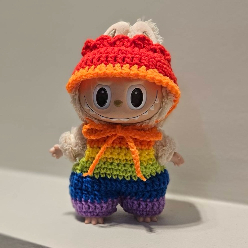 Labubu_ชุดไหมพรม_น้องบูบู้_Cheer_up_Bubu | Shopee Thailand