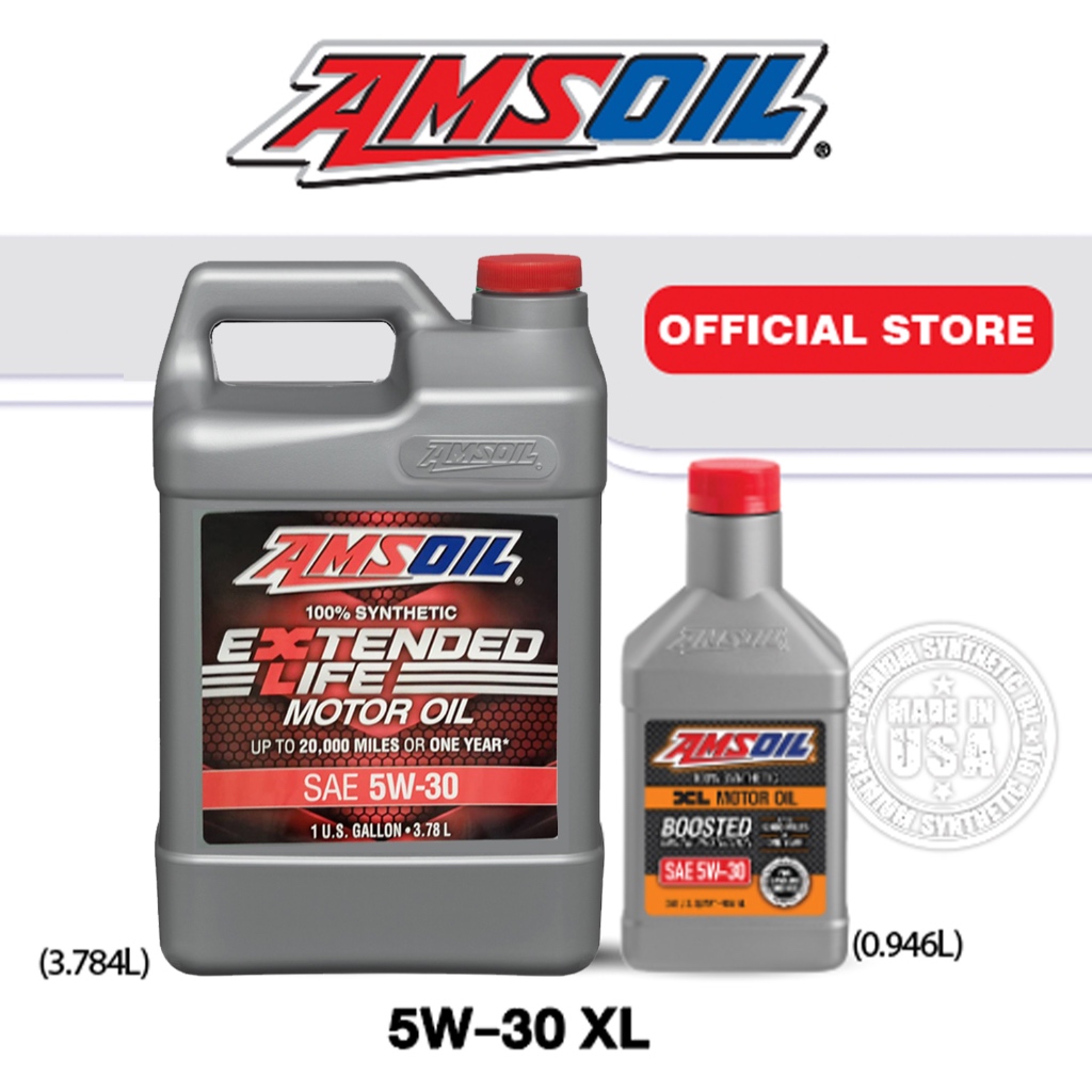 AMSOIL 100% Synthetic (สังเคราะห์แท้ 100%) XL Motor Oil 5W-30 (ระยะ ...