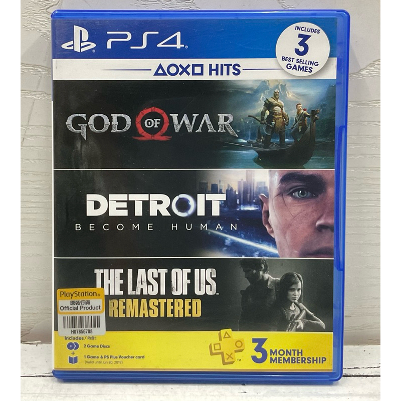แผ่นแท้ [PS4] [English] 2 in 1 God of War 4 + DETROIT (Zone 3 ASIA ...