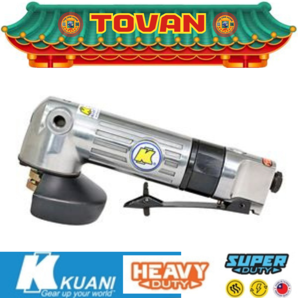 KUANI เครื่องเจียร์ลม 4" สวิทซ์หมุน รุ่น KI-6801R # ออก..ใบเสร็จ ...