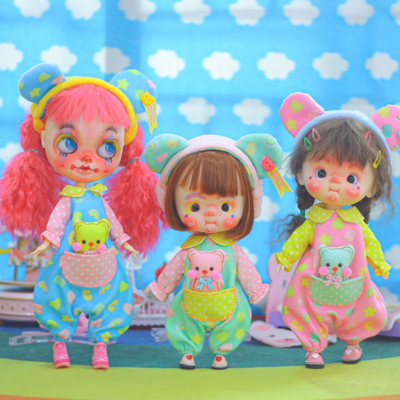 PLAYPERDOLL ชุดตุ๊กตา Blythe, BJD 1/6 ชุดตุ๊กตา Qbaby,Diandian, Fat ...