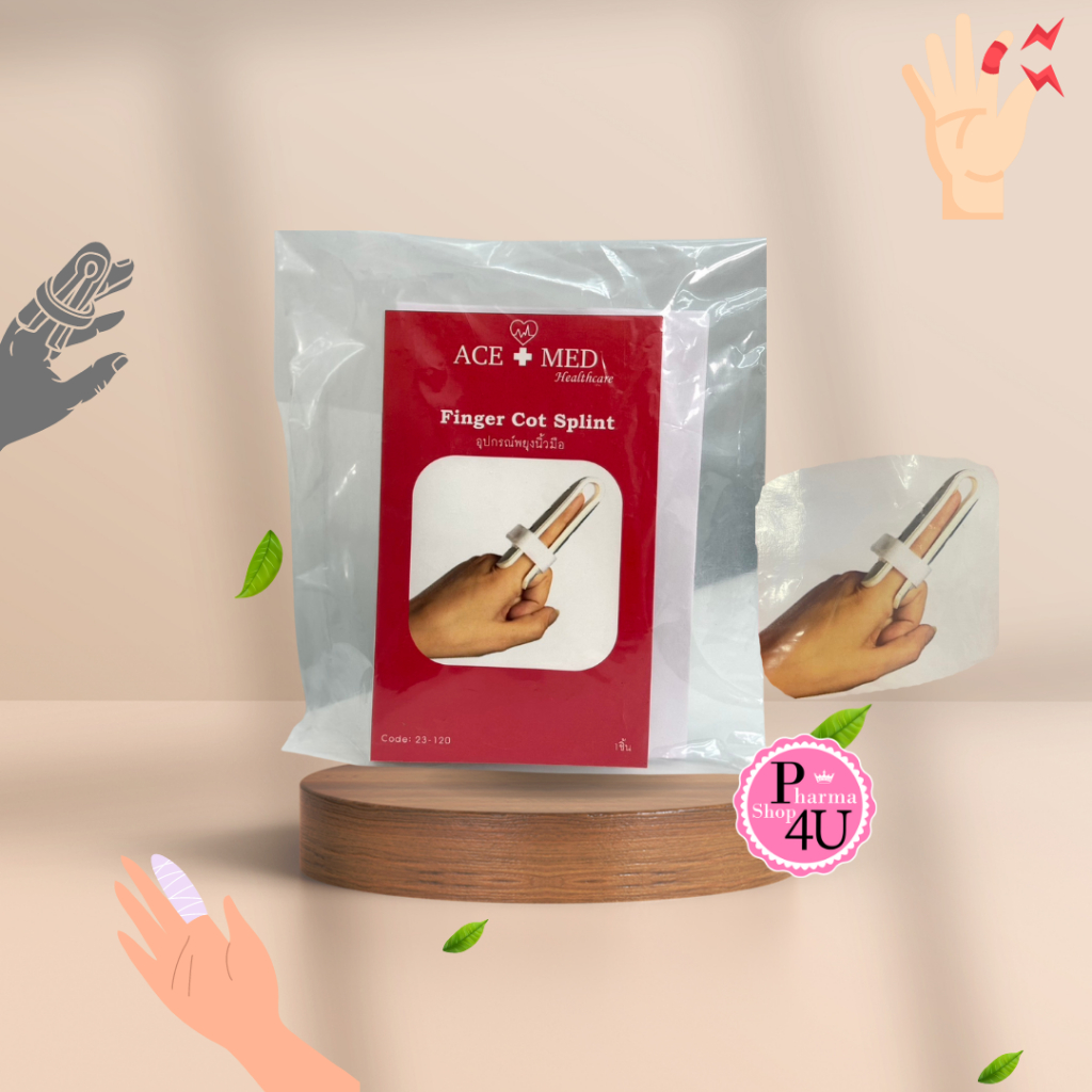 ACE+MED FINGER COT SPLINT #รุ่น 23-120 พยุงนิ้วมือ ที่ดามนิ้ว [11680 ...