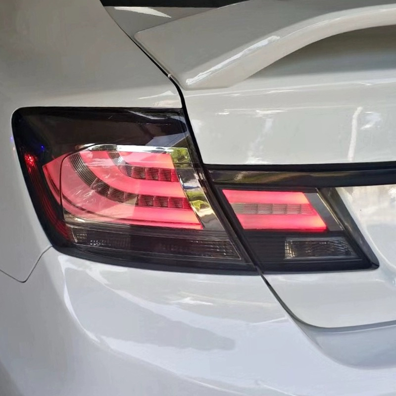 โคมไฟท้ายสโมคดำ HONDA CIVIC FB USDM Full LED 2012-2015 สามารถใส่กับกัน ...
