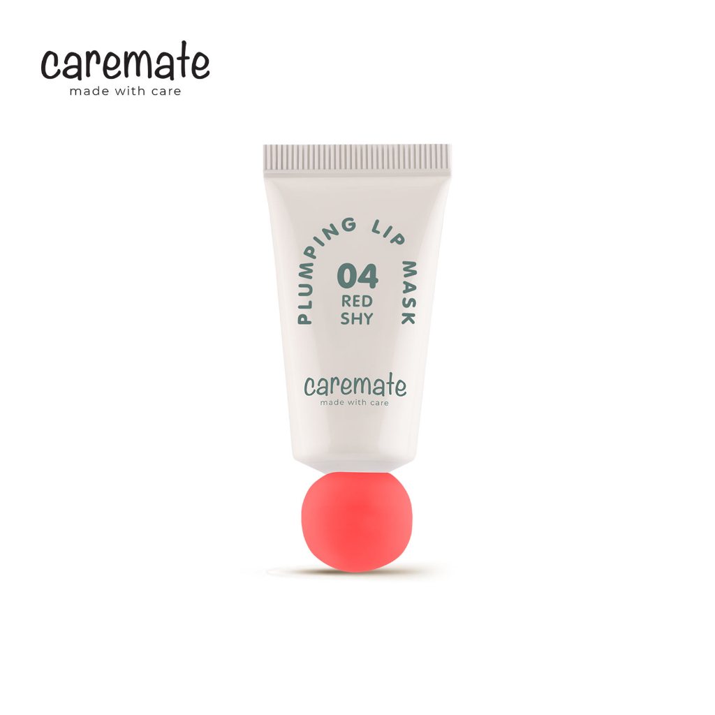 CAREMATE PLUMPING LIP MASK #04 RED SHY | Shopee Thailand