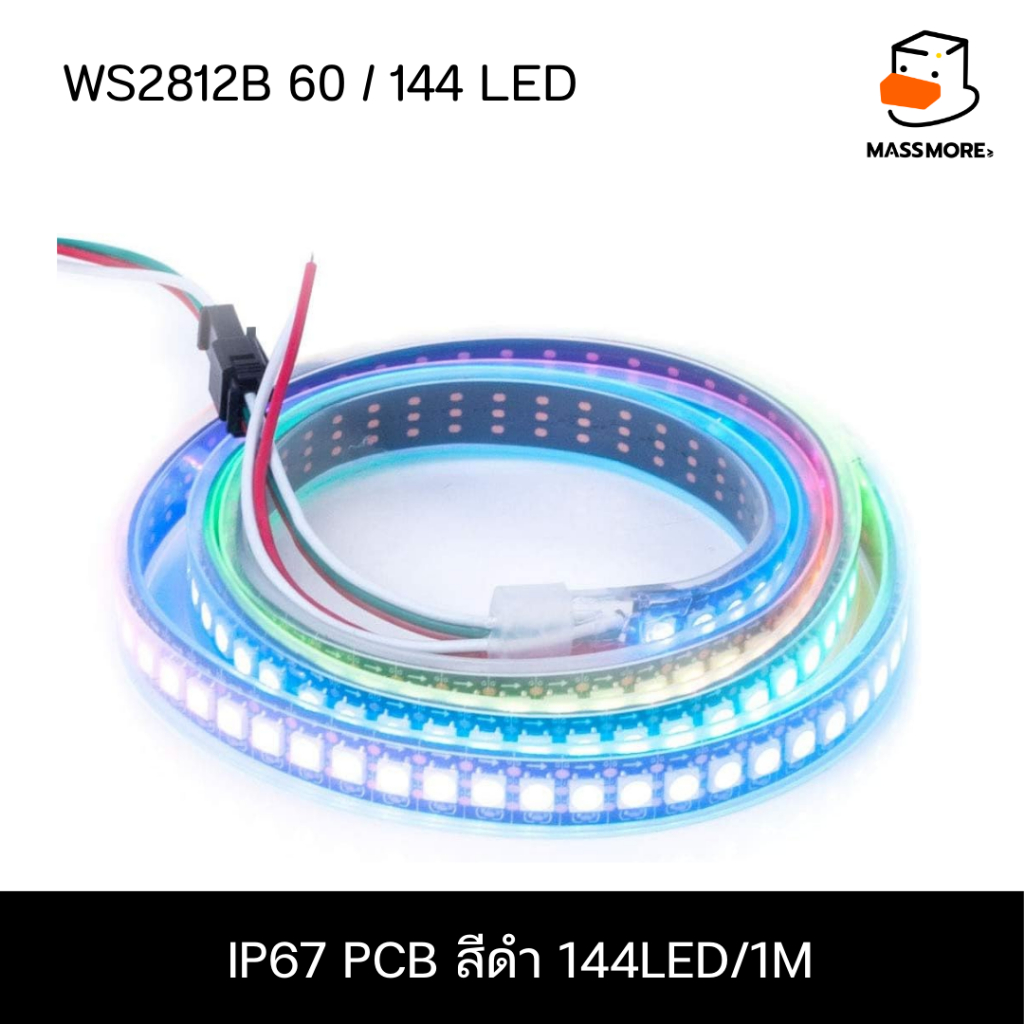 WS2812 WS2812B Neopixel หลอดแอลอีดี Led Strip RGB 5050SMD 60Pixels/m Pixel Strip IP30 IP65 IP67 ...