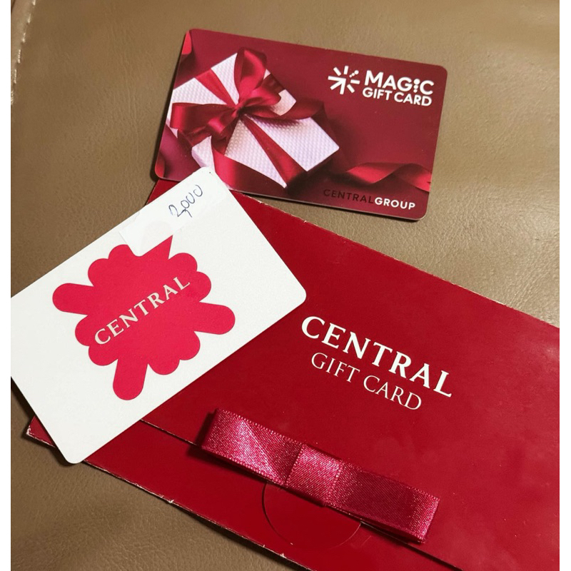 Central Gift Card 2 ใบ 3,000.- บาท | Shopee Thailand