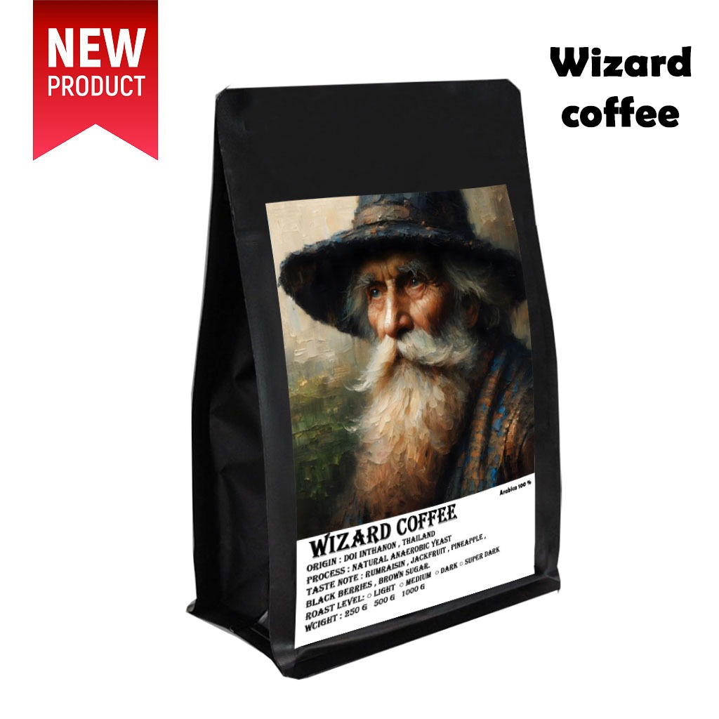 Wizard Coffee เมล็ดกาแฟ คั่ว 4 ระดับมีรสชาติกลมกล่อมลงตัว | Shopee Thailand