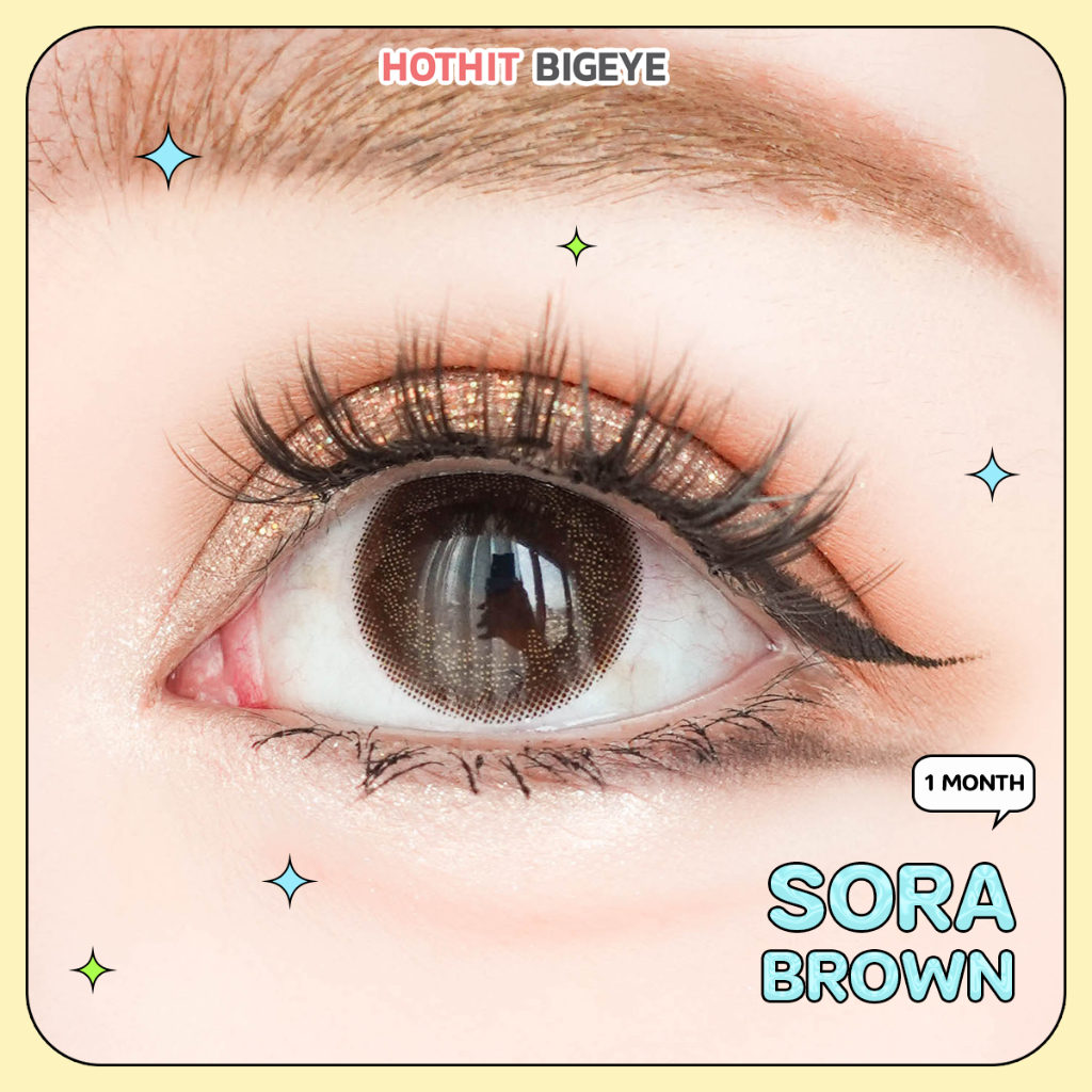 คอนแทคเลนส์ Mini Sora เทา พร้อมส่งแบบปกติ และค่าสายตาสั้น 0.00- 7.00 ...