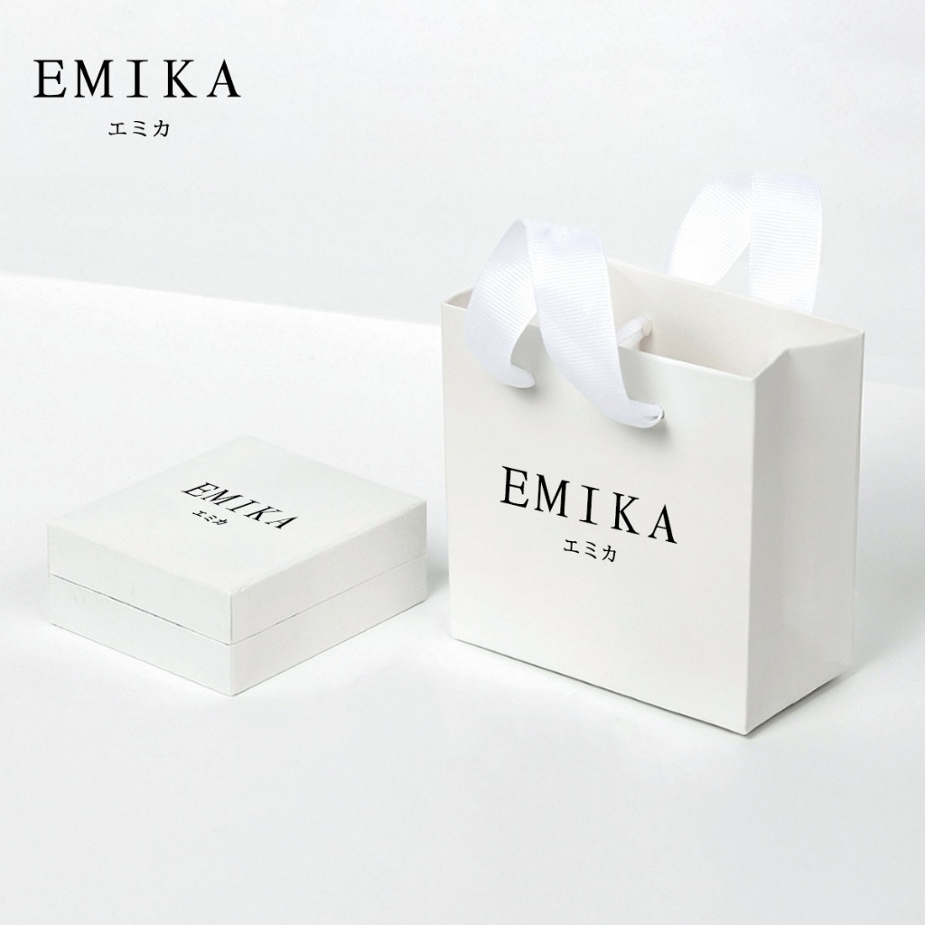 Emika กล่องของขวัญเปล่าขนาดเล็กแบบมือถือ, ถุงบรรจุภัณฑ์ที่สวยงาม, กล่อง ...