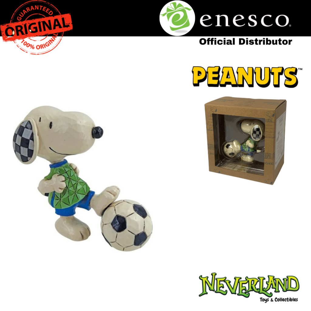 (Sold Out) Enesco Peanuts Snoopy Soccer Mini Figurine by Jim Shore ...