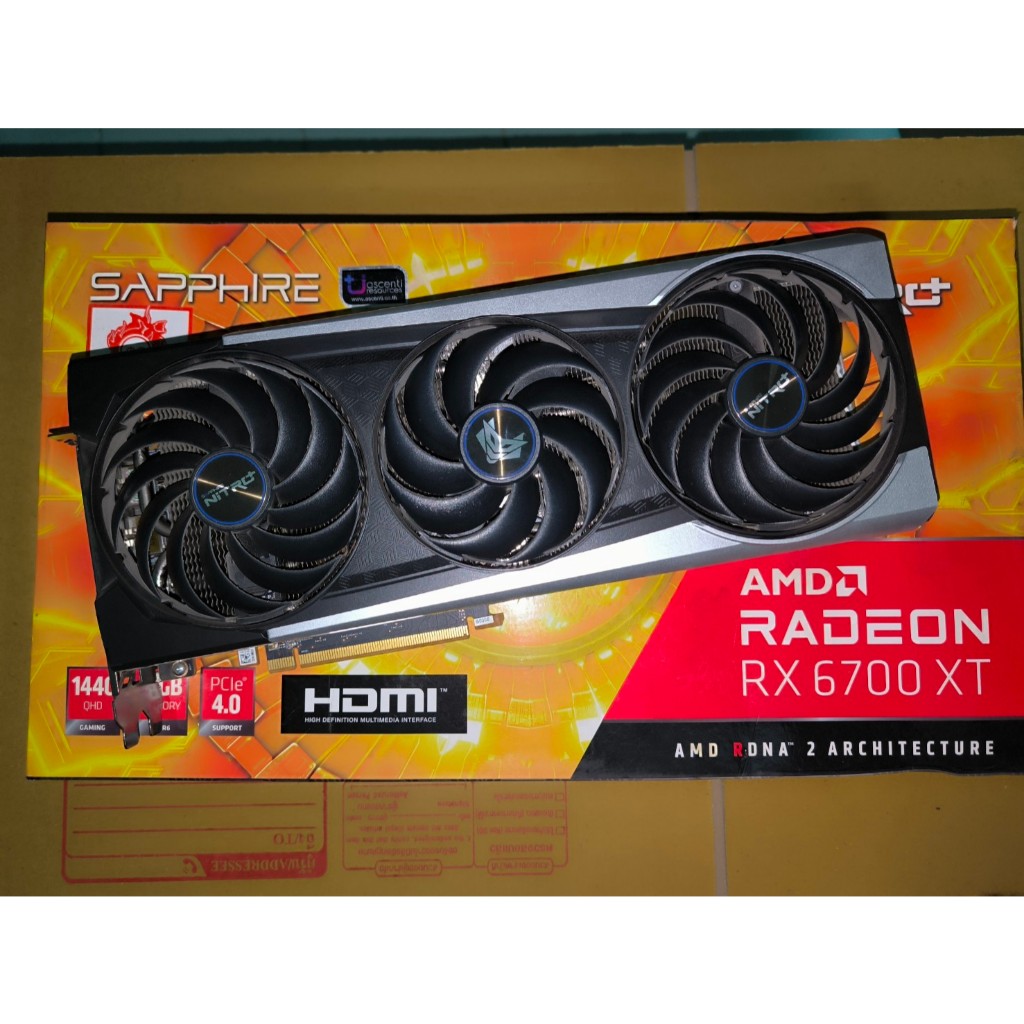 VGA การ์ดจอ RX 6700 XT - 12GB GDDR6 SAPPHIRE NITRO+ AMD RADEON | Shopee ...