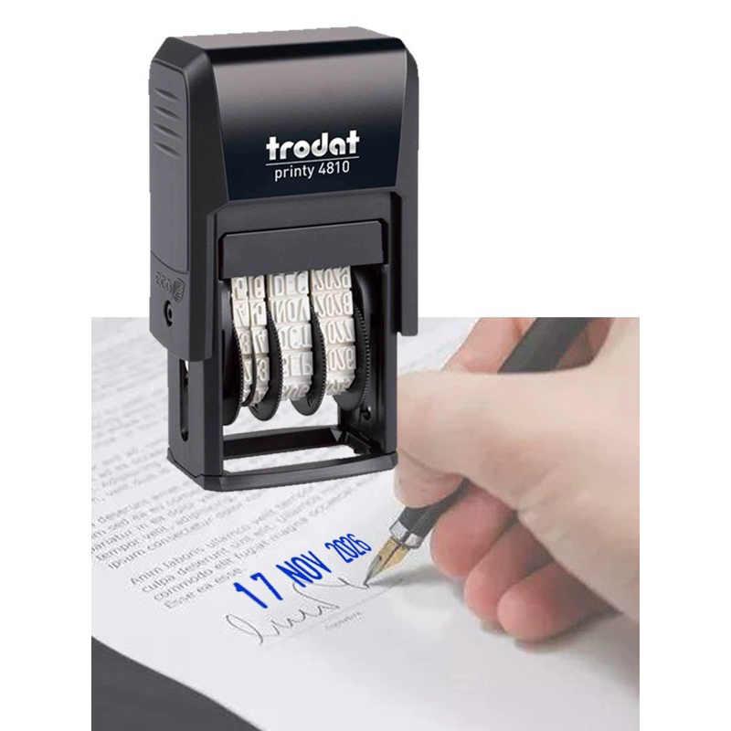 Trodat Self Inking Date Stamp 4810 | Shopee Thailand