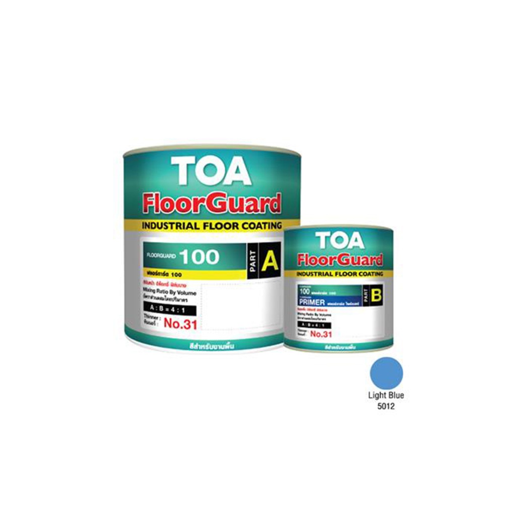 สีฟลอร์การ์ด 100 #5012/Light Blue TOA | Shopee Thailand