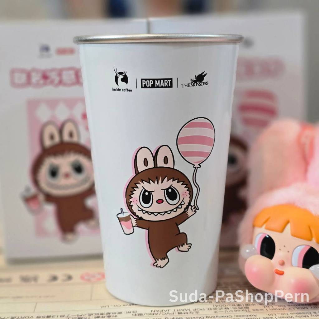 Labubu luckin coffee Co-Branded แก้วน้ําเปลี่ยนสีได้ ของแท้ #พร้อมส่งใน ...