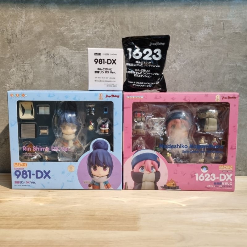 Nendoroid Yuru camp Laid-Back Camp Rin shima 981 DX Nadeshiko Kagamihara 1623 DX + Bonus GSC lot ...