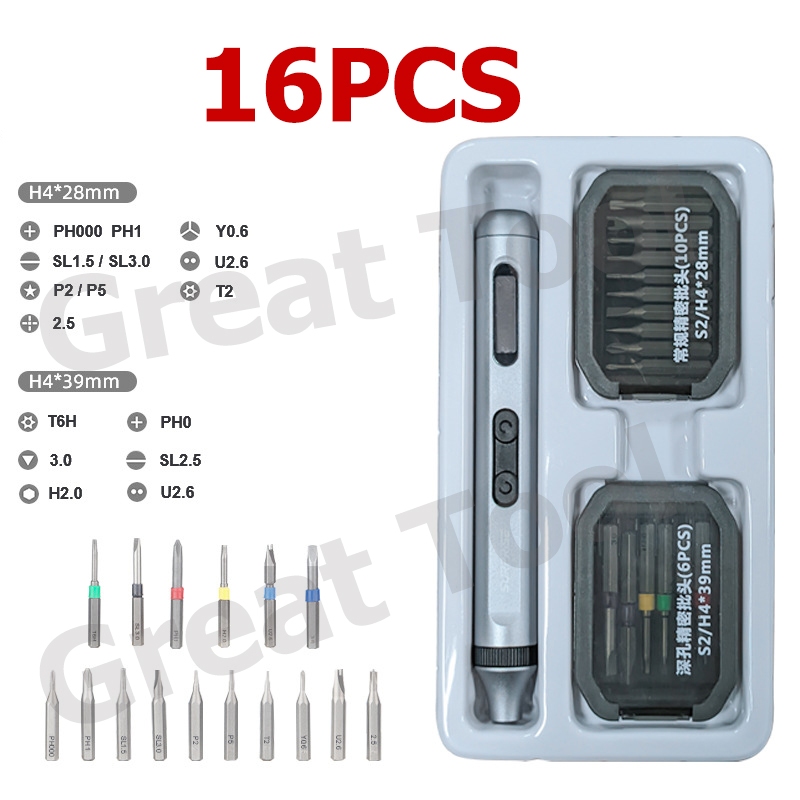 GTool ชุดไขควงไฟฟ้า ไร้สาย Type-C 50 In 1 ชาร์จเร็ว เสียงเงียบ ทนทาน | Shopee Thailand