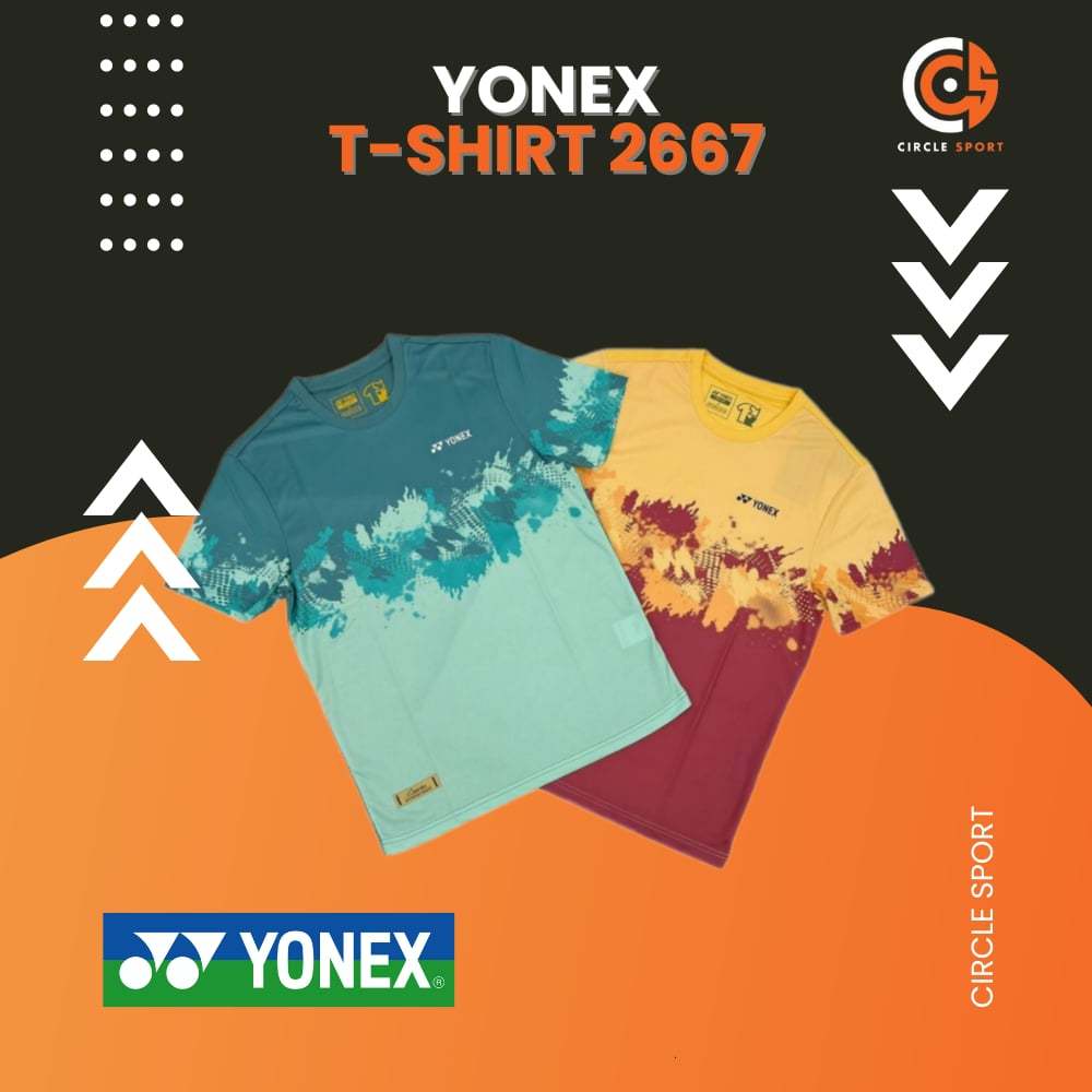 เสื้อแบดมินตัน Yonex T-Shirt 2667 TRU-DRY (สินค้าลิขสิทธิ์แท้ 100%) *มีบริการสกรีนเพิ่มชื่อ ...