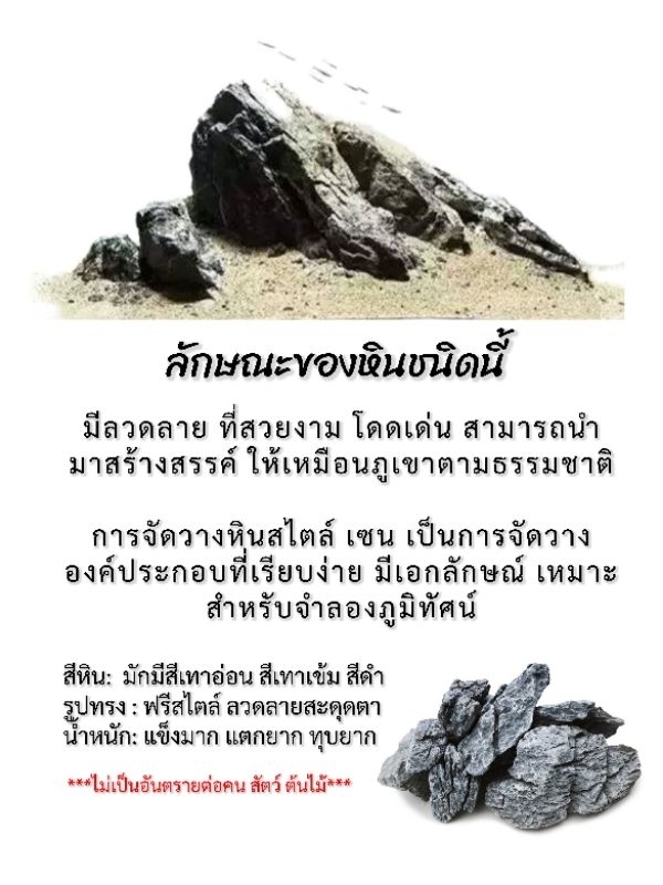 หิน Zenryu Stone หินจากธรรมชาติ จัดตกแต่ง | Shopee Thailand