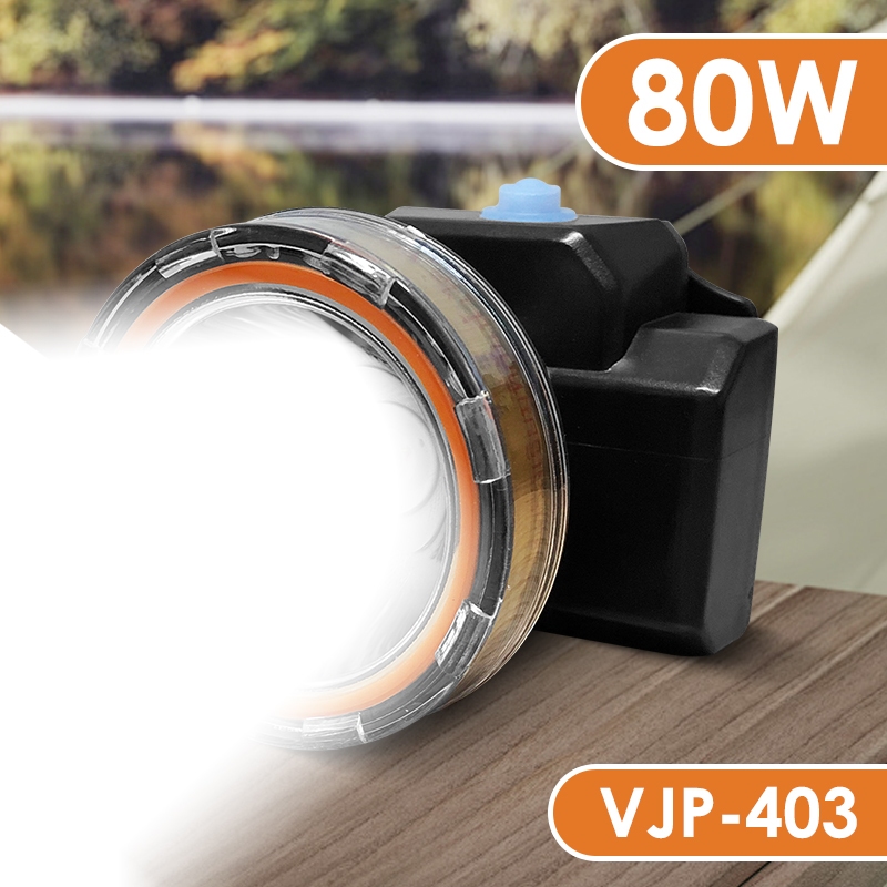 แบรนด์10ปี VJP ไฟฉายคาดหัว ไฟคาดหัวหน้ากว้าง 5 CM.กันน้ำได้ ดำน้ำไม่ได้ พร้อมแท่นชาร์จและจอแสดง ...